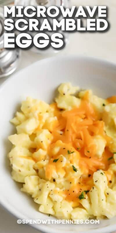 Microwave Scrambled Eggs - Spend With Pennies