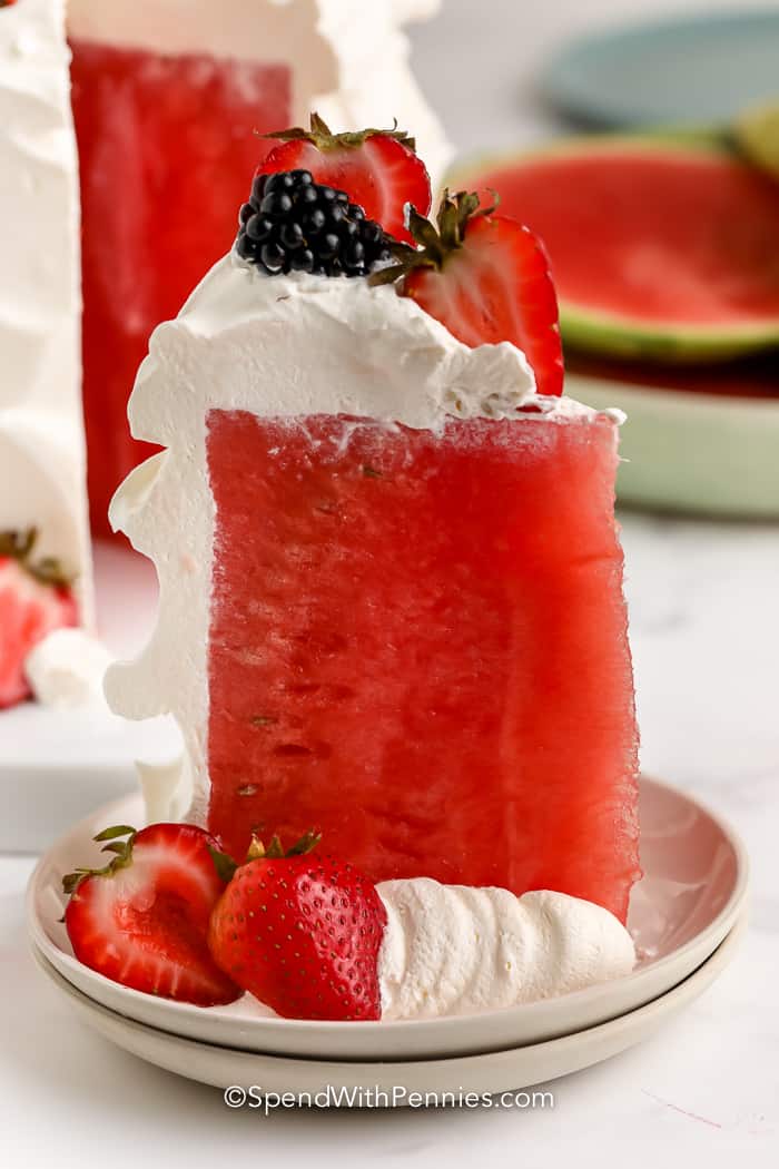 Fresh Fruit Watermelon Cake