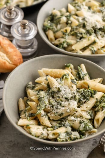 Quick & Creamy Spinach Pasta