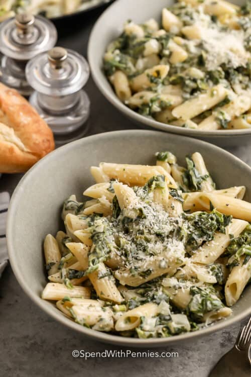 Quick & Creamy Spinach Pasta