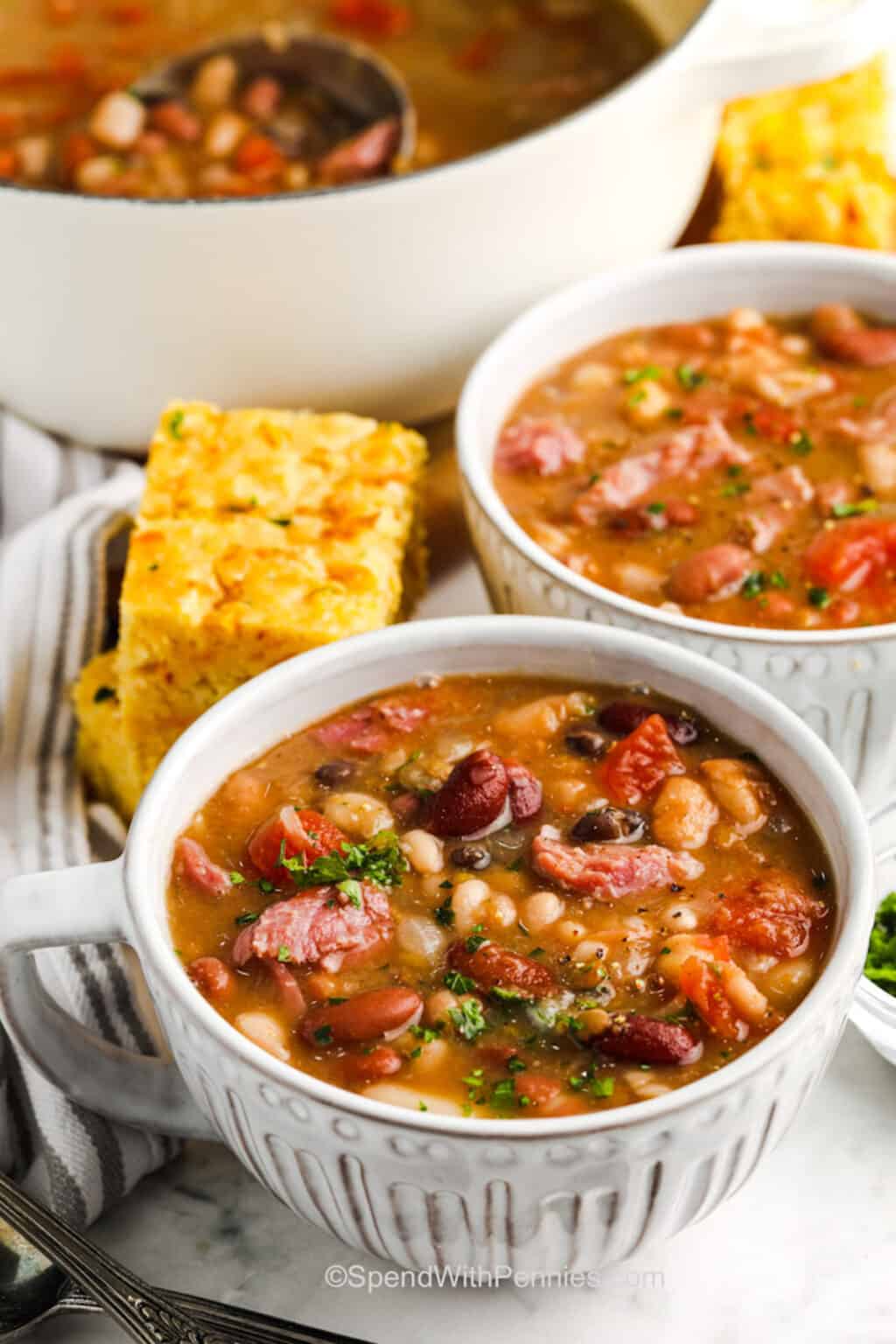 15 Bean Soup (Freezer Friendly) - Spend With Pennies