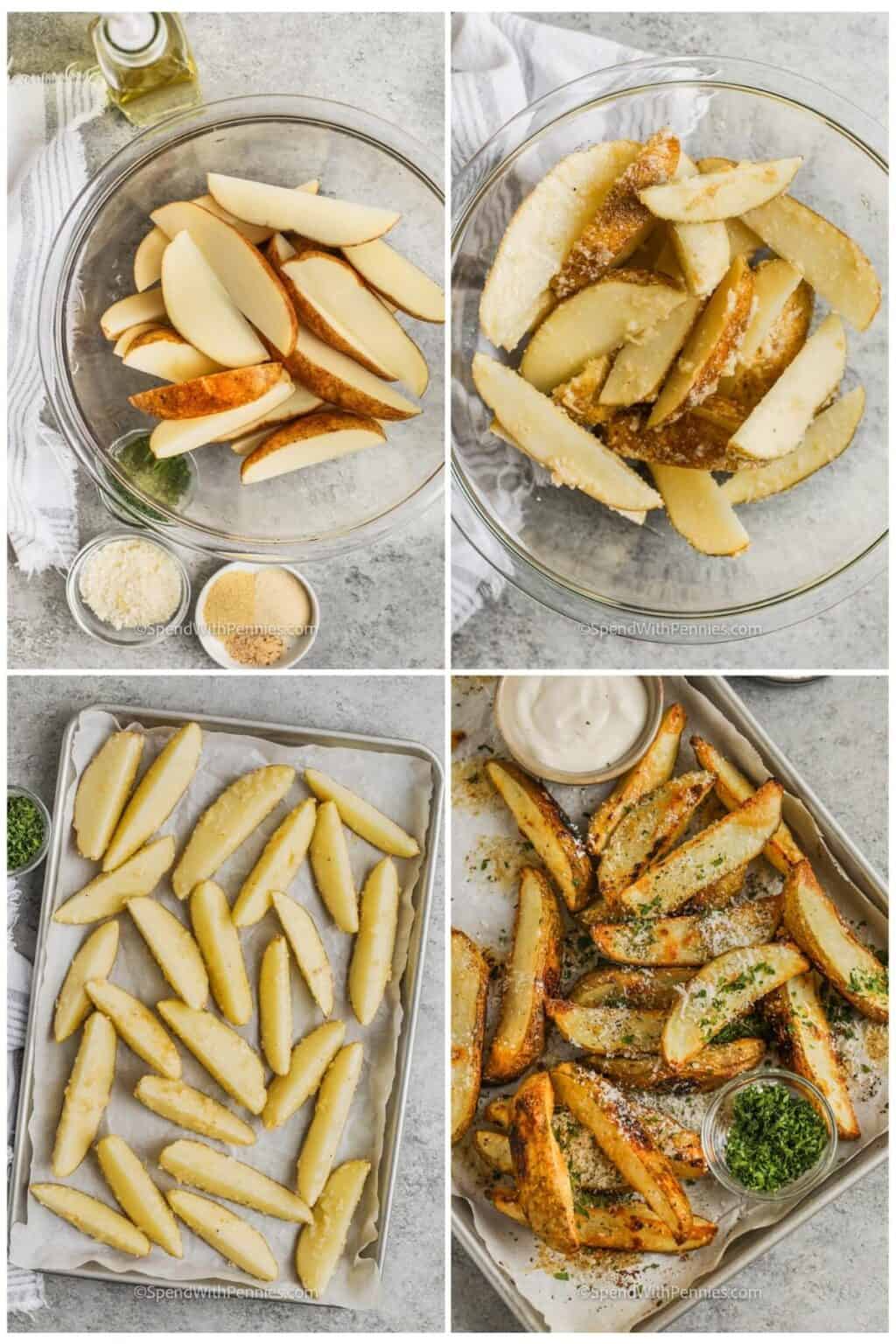 Crispy Baked Potato Wedges
