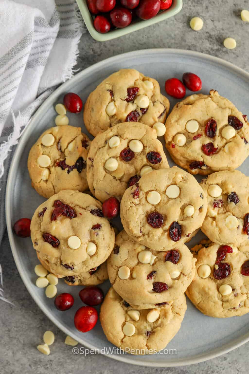 Chocolate Chip Shortbread Cookies