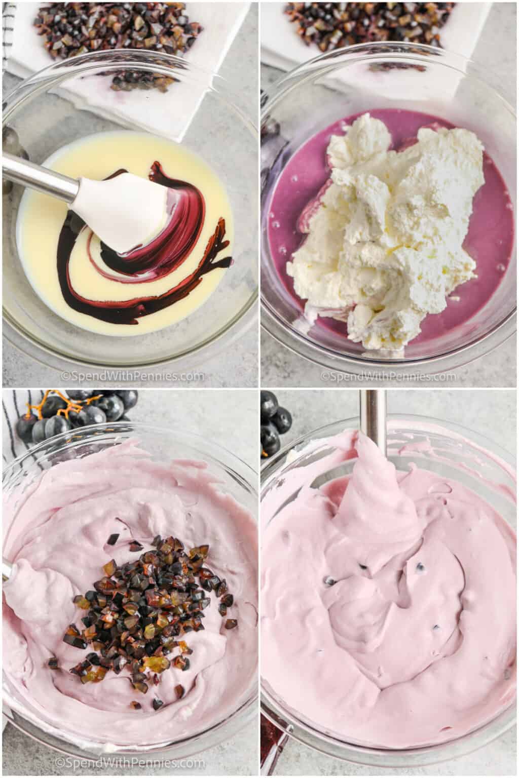 No Churn Grape Ice Cream