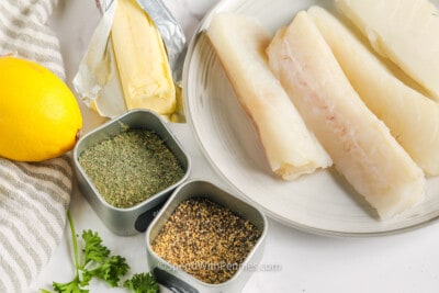 Lemon Garlic Butter Baked Cod