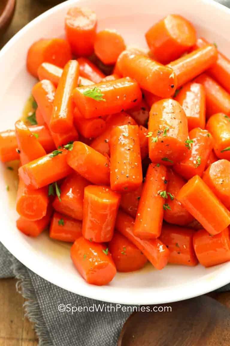 Buttery Glazed Carrots - Spend With Pennies