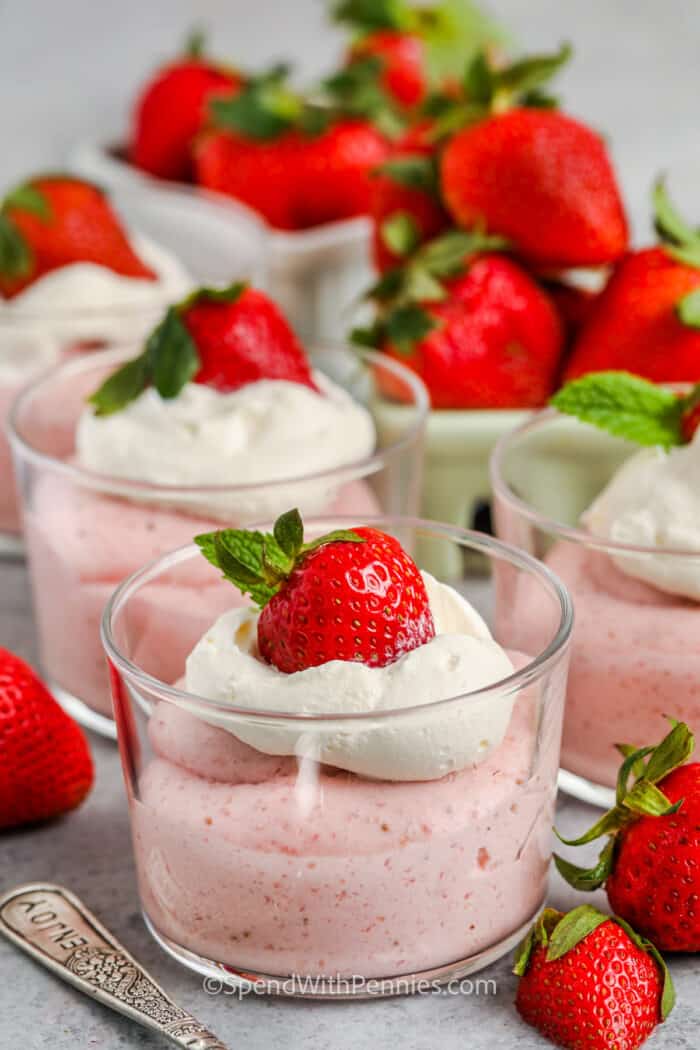 Homemade Strawberry Mousse - Spend With Pennies