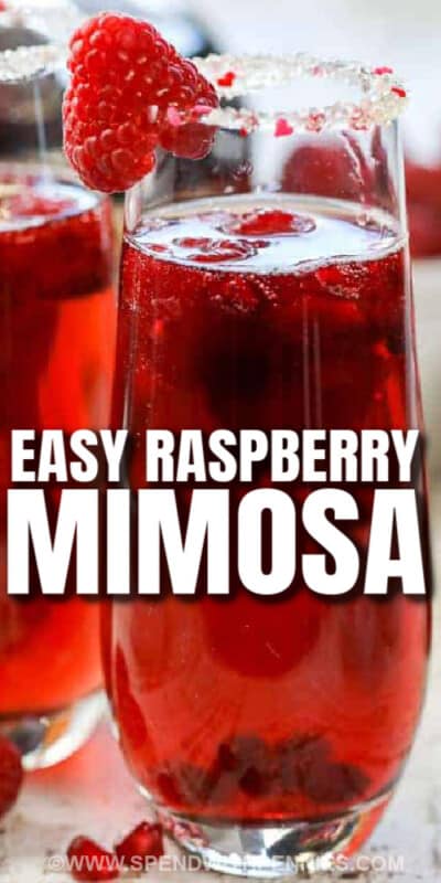 Raspberry Mimosa (& Mocktail)