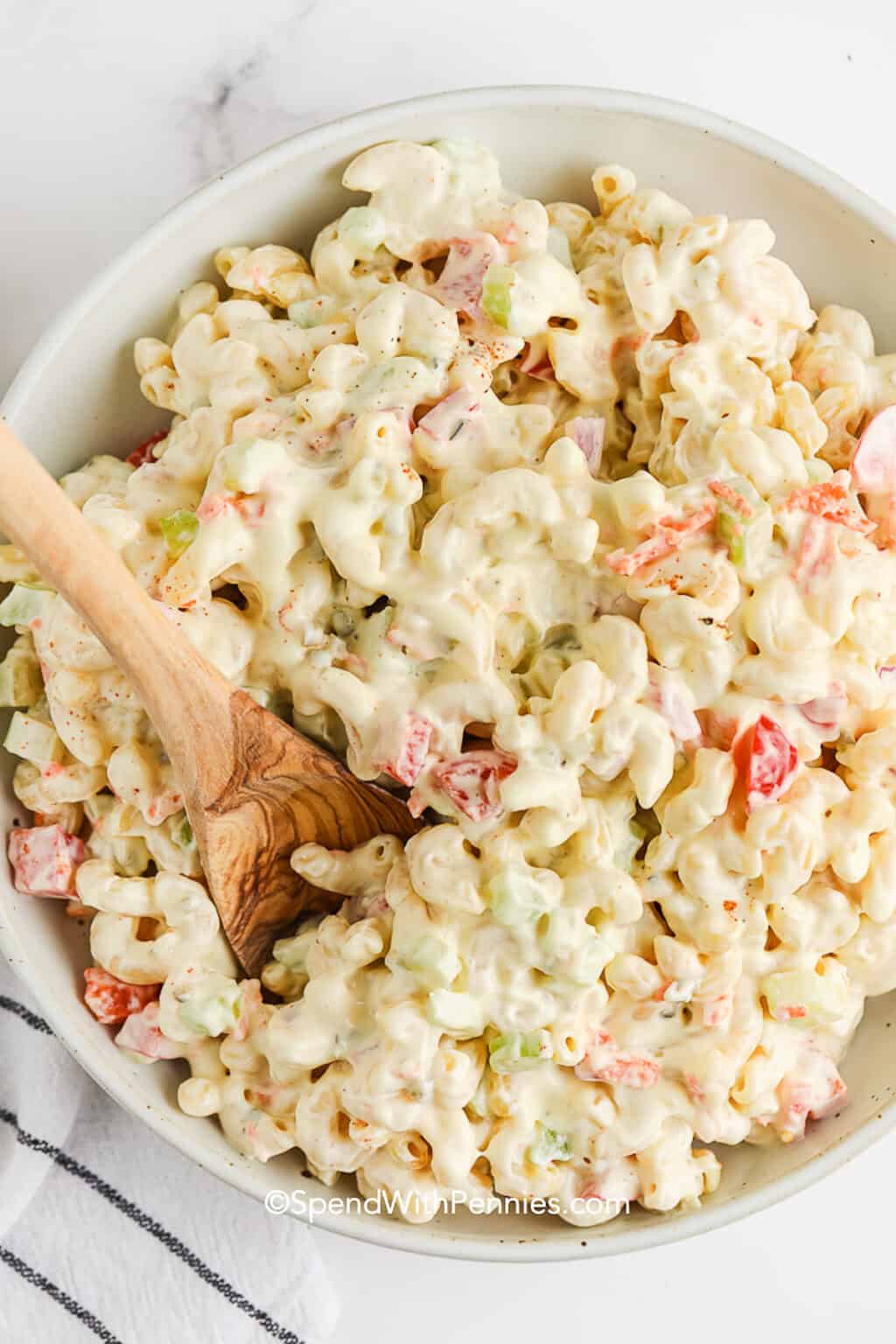 Creamy Macaroni Salad - Spend With Pennies