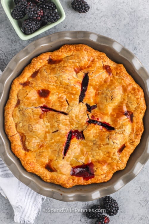 Homemade Blackberry Pie