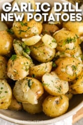 Boiled New Potatoes with Garlic