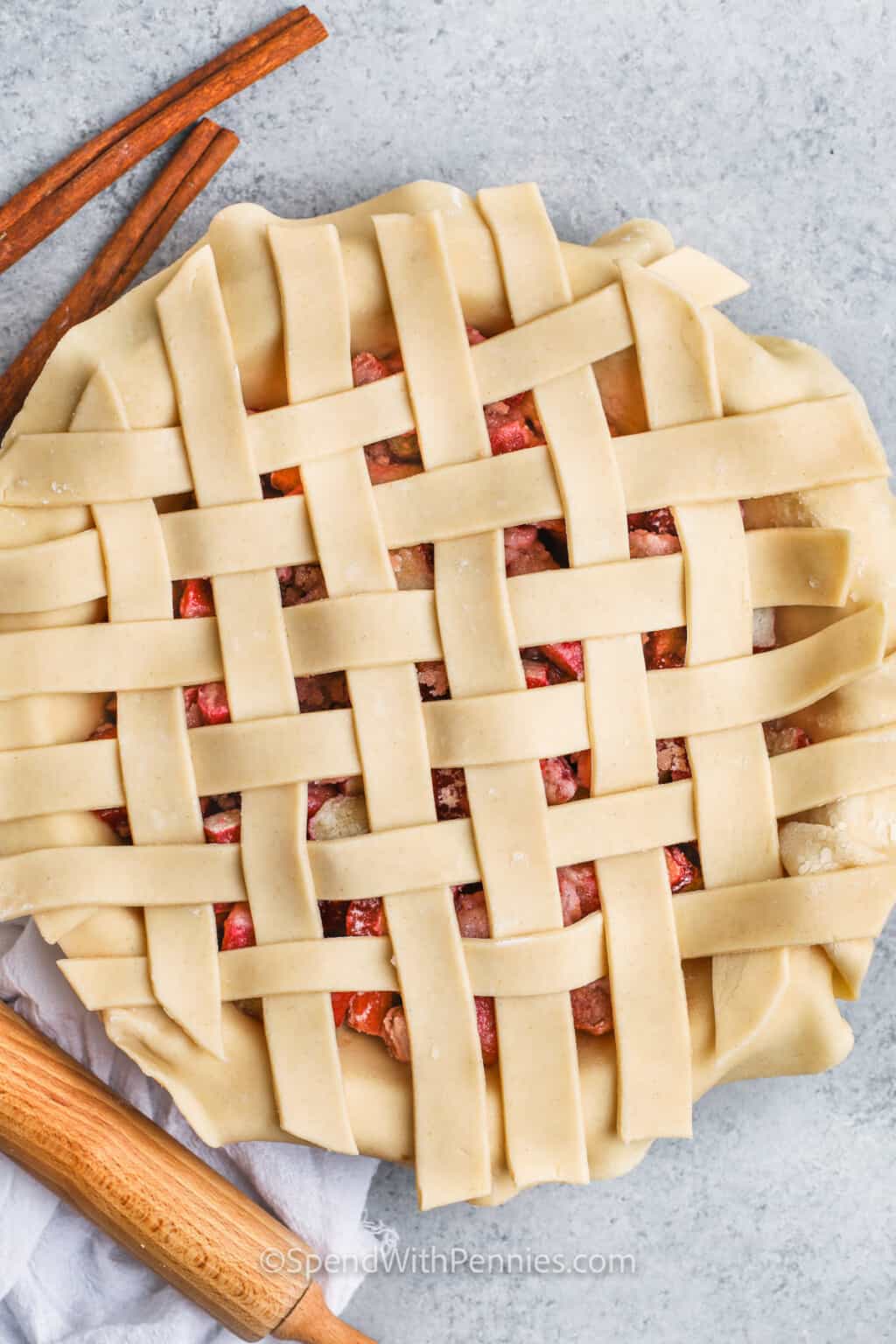 Rhubarb Pie - Spend With Pennies