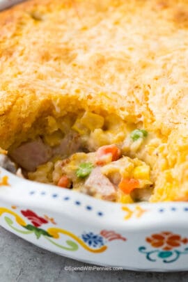 Cornbread & Leftover Turkey Casserole