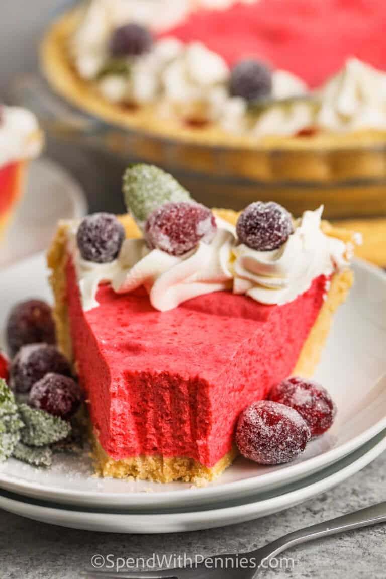 No Bake Cranberry Pie