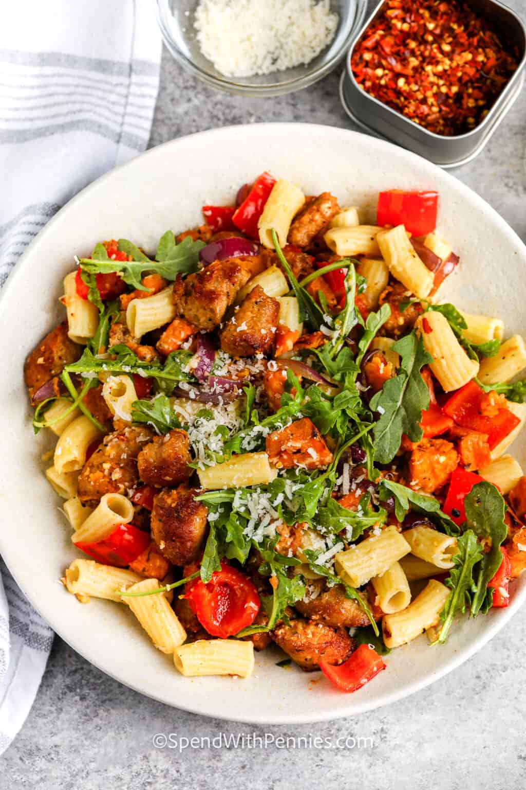 Creamy Pasta Primavera - Spend With Pennies