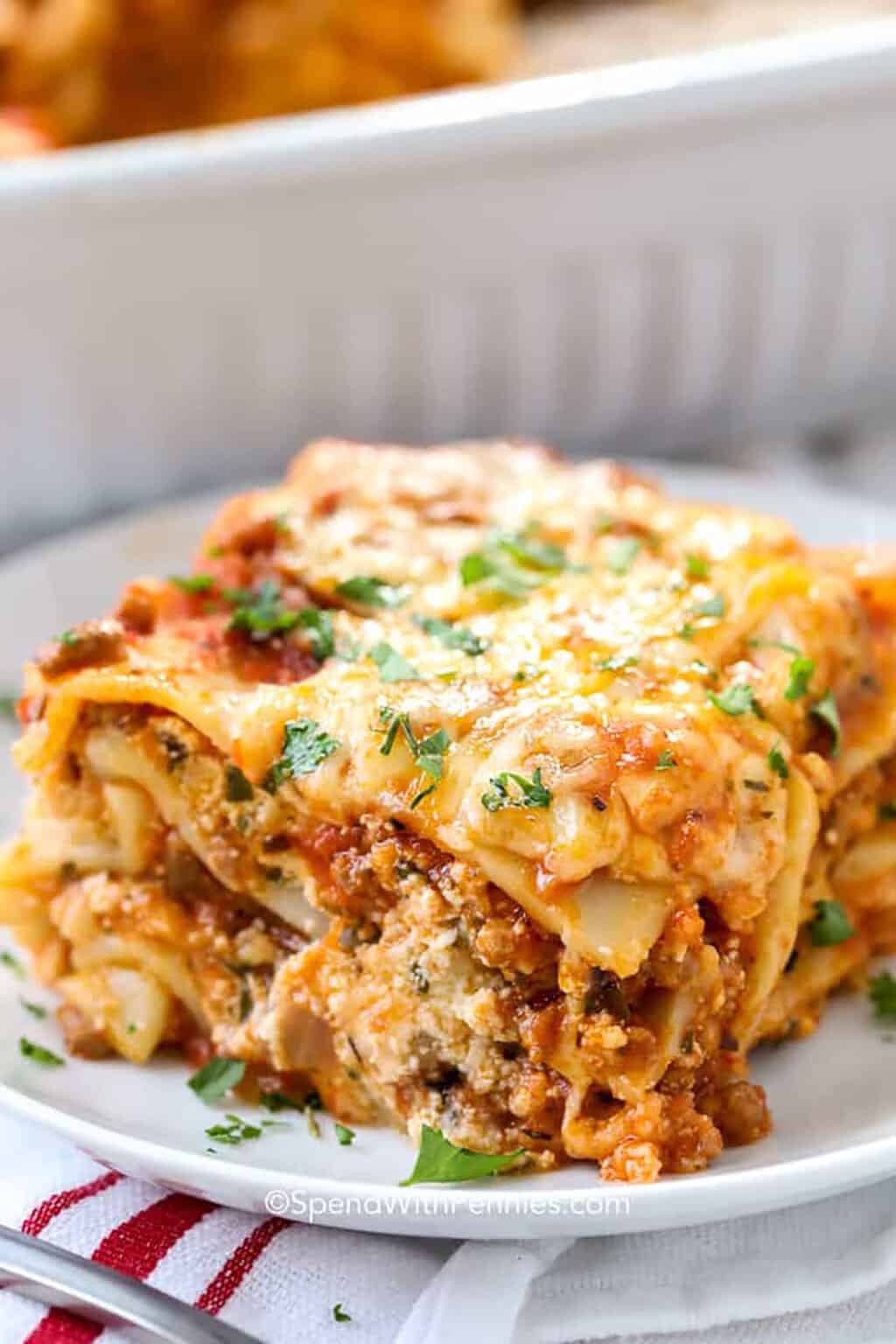 Easy Lasagna in Just One Pan (No Boiling required)