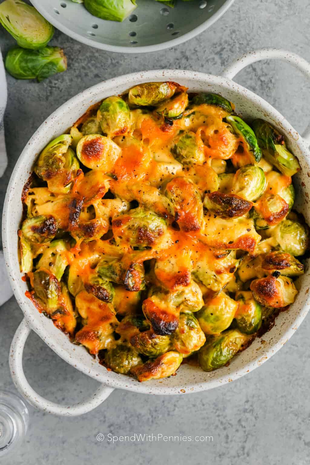 Baked Brussels Sprouts au Gratin
