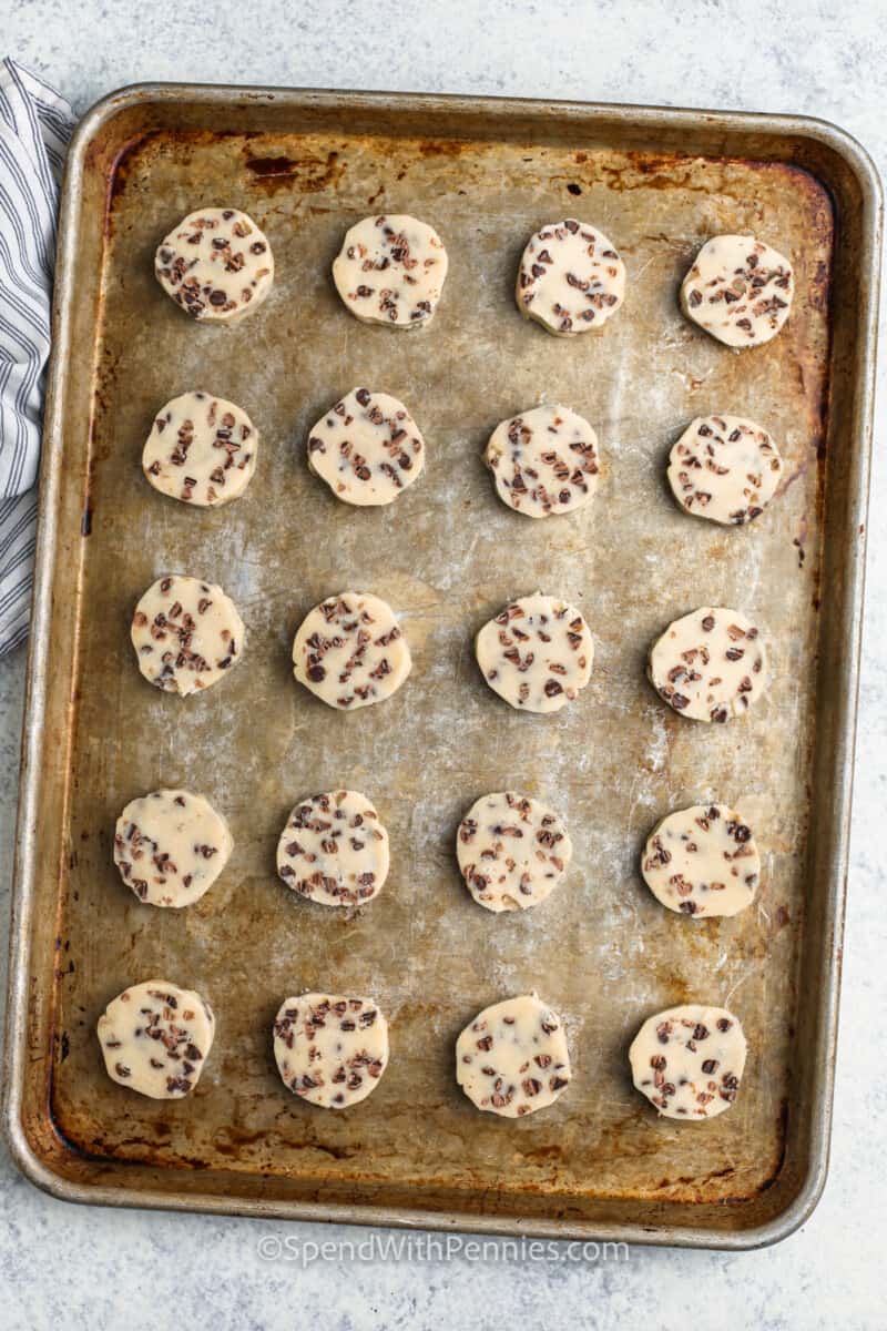 Chocolate Chip Shortbread Cookies