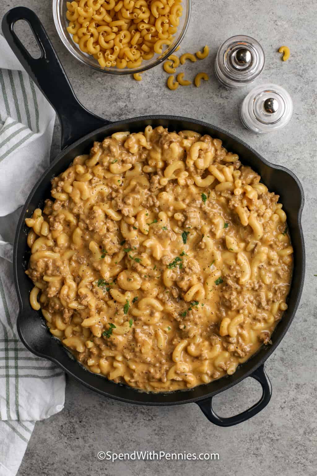 Homemade One Pot Cheeseburger Macaroni (Stove Top)