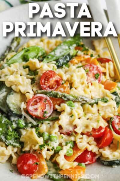 Creamy Pasta Primavera