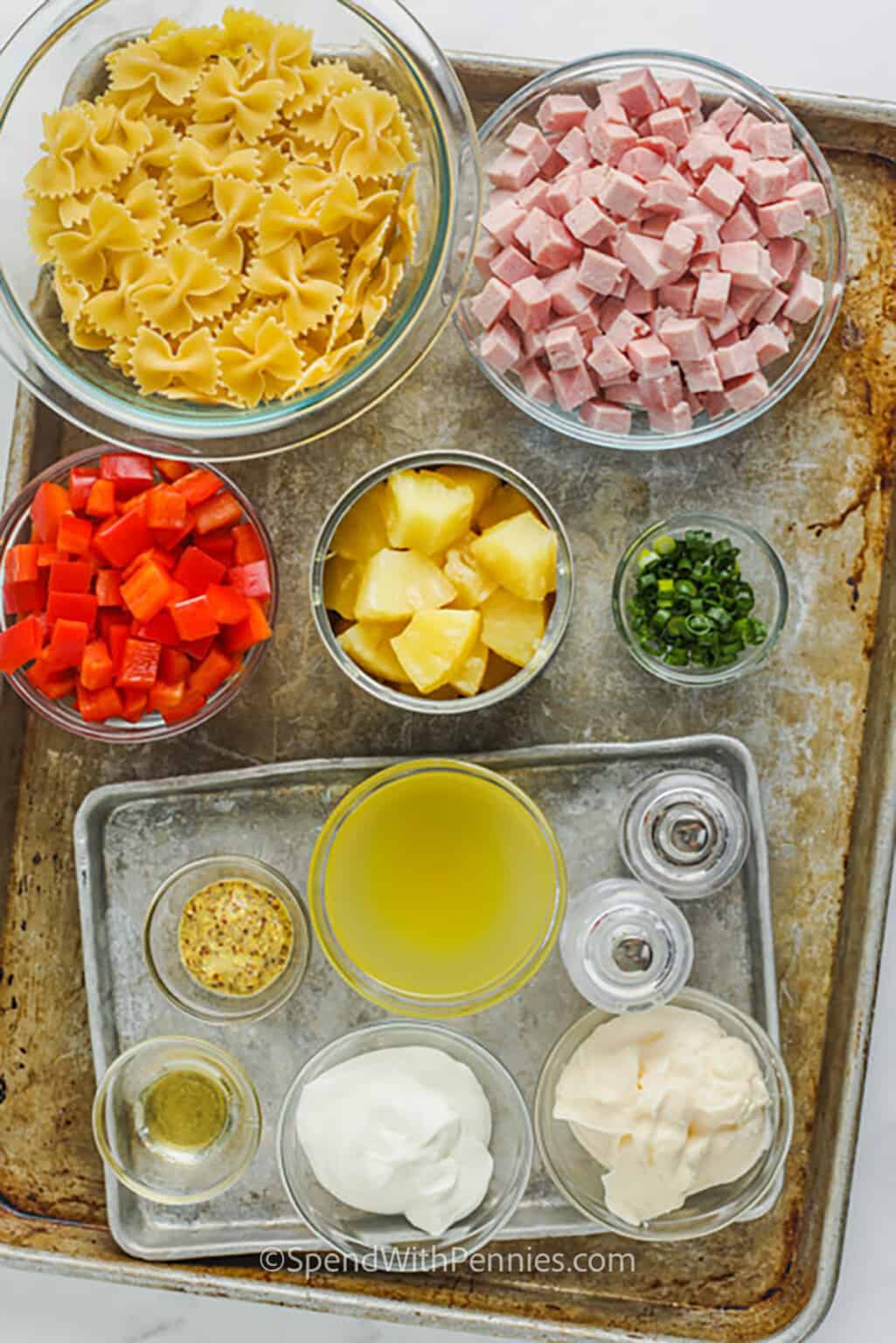 Ham & Pineapple Pasta Salad