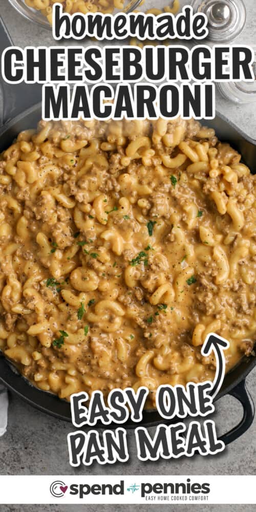 Homemade One Pot Cheeseburger Macaroni (Stove Top)
