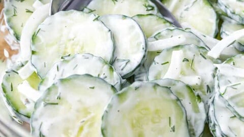 Sliced Cucumbers