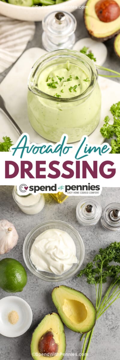 Avocado Lime Dressing - Spend With Pennies