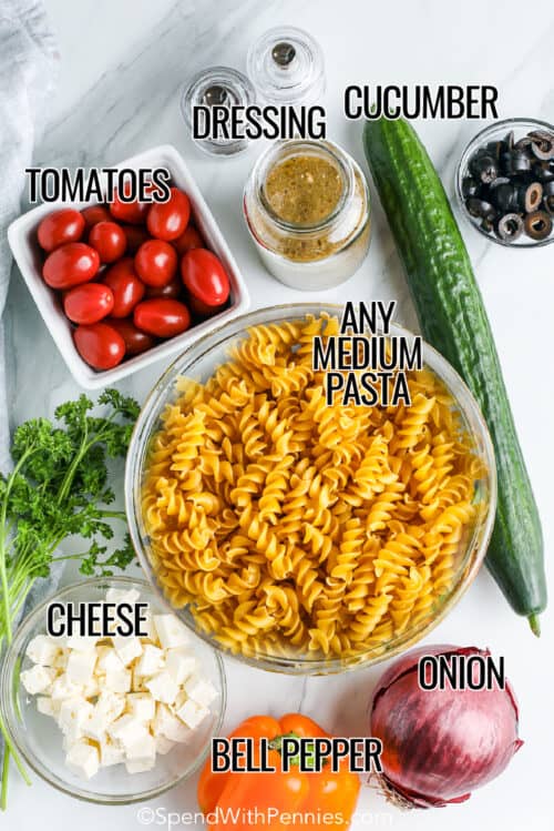 Easy Pasta Salad Recipe - Spend With Pennies - Dine Ca