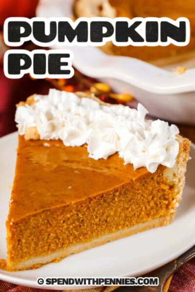 Homemade Pumpkin Pie Recipe