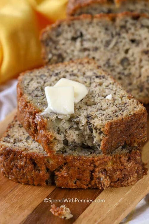 Easy Banana Bread Recipe - Spend With Pennies