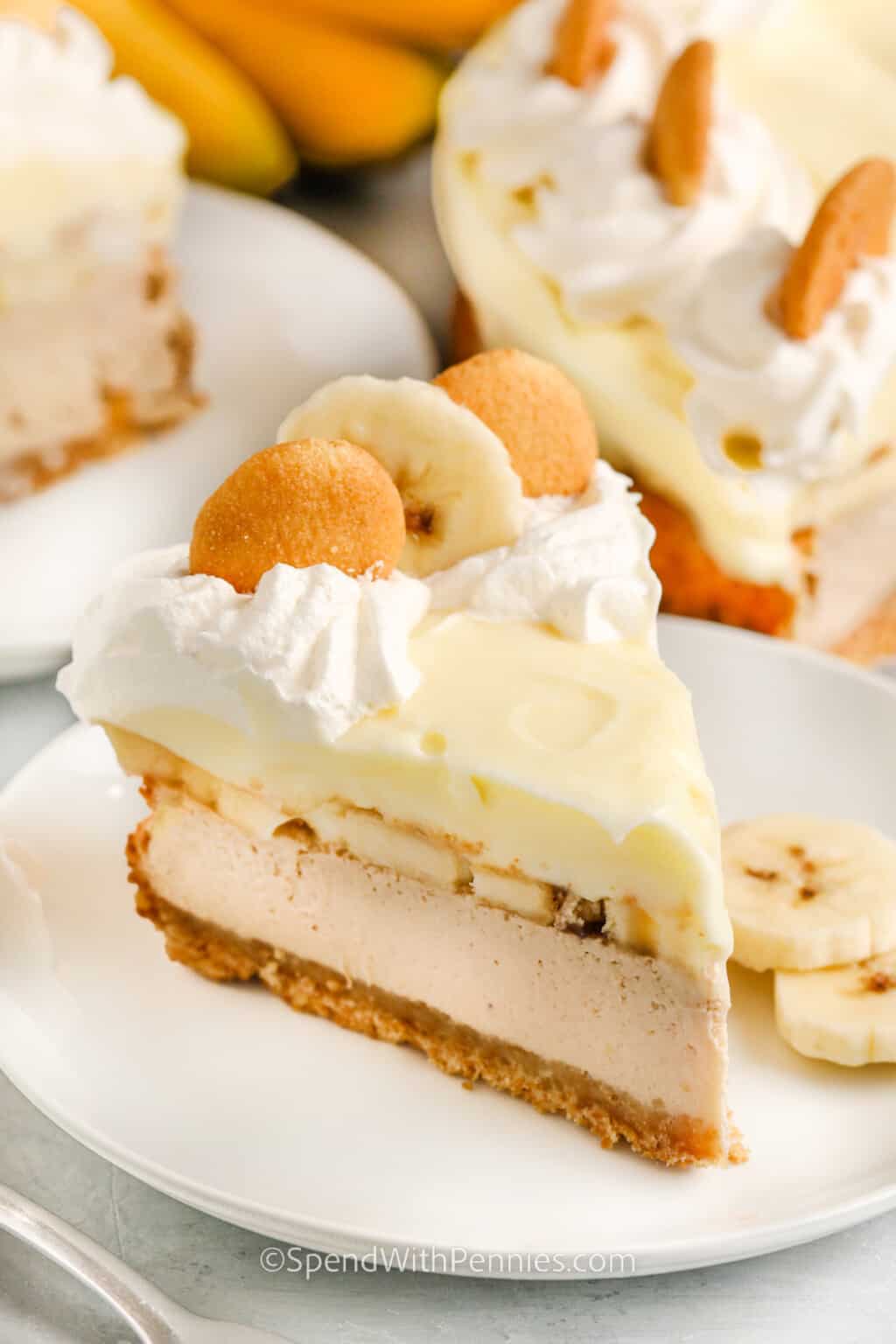 Banana Pudding Cheesecake - Spend With Pennies