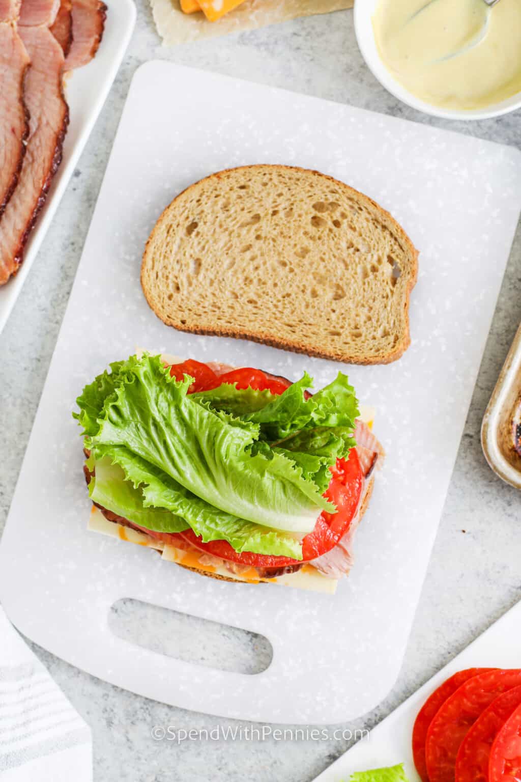 Ham Sandwich with Honey Mustard