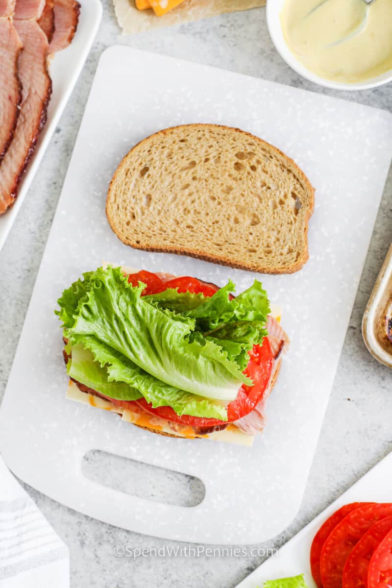 Ham Sandwich with Honey Mustard