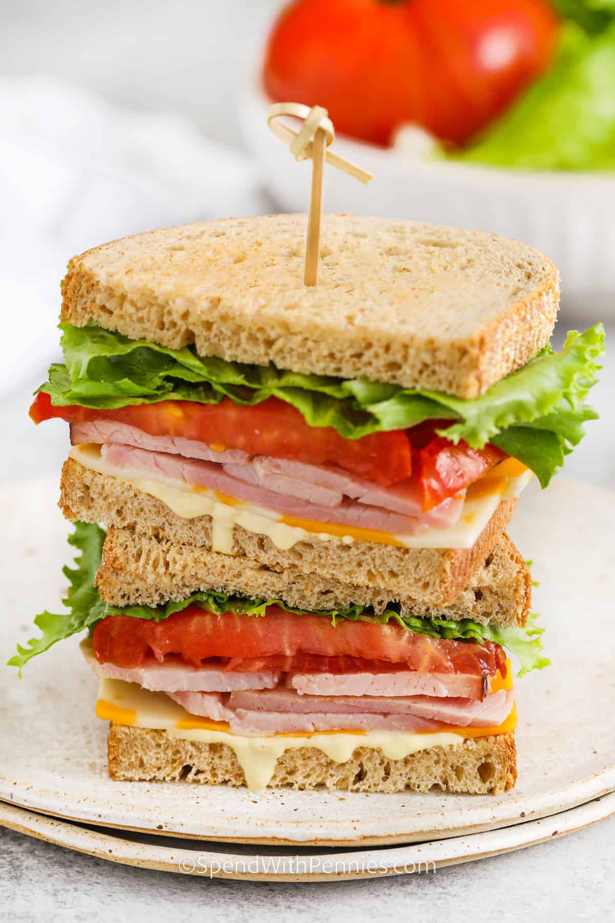 Ham Sandwich with Honey Mustard