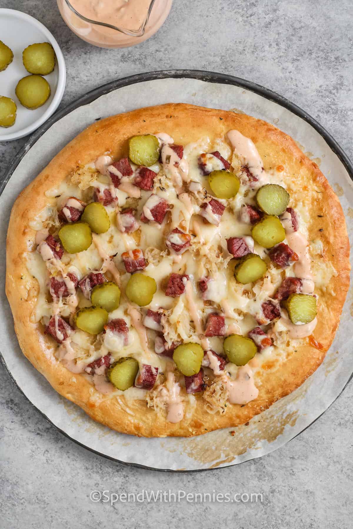 Reuben Pizza
