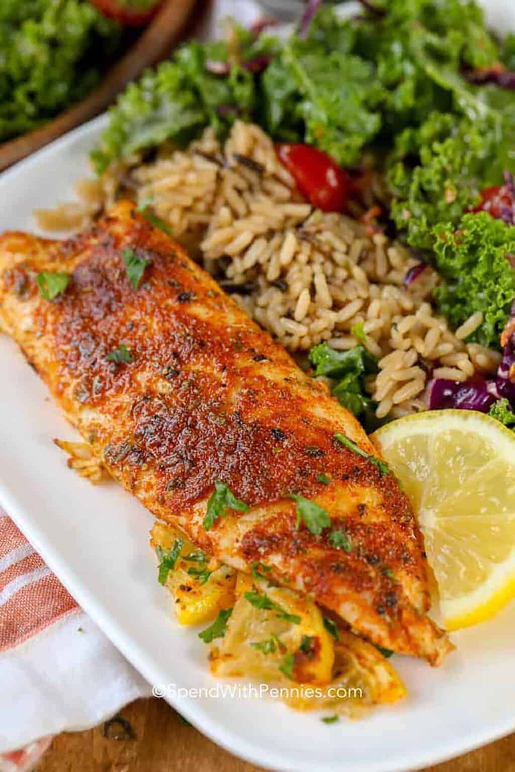 Blackened Tilapia Recipe - Spend with Pennies