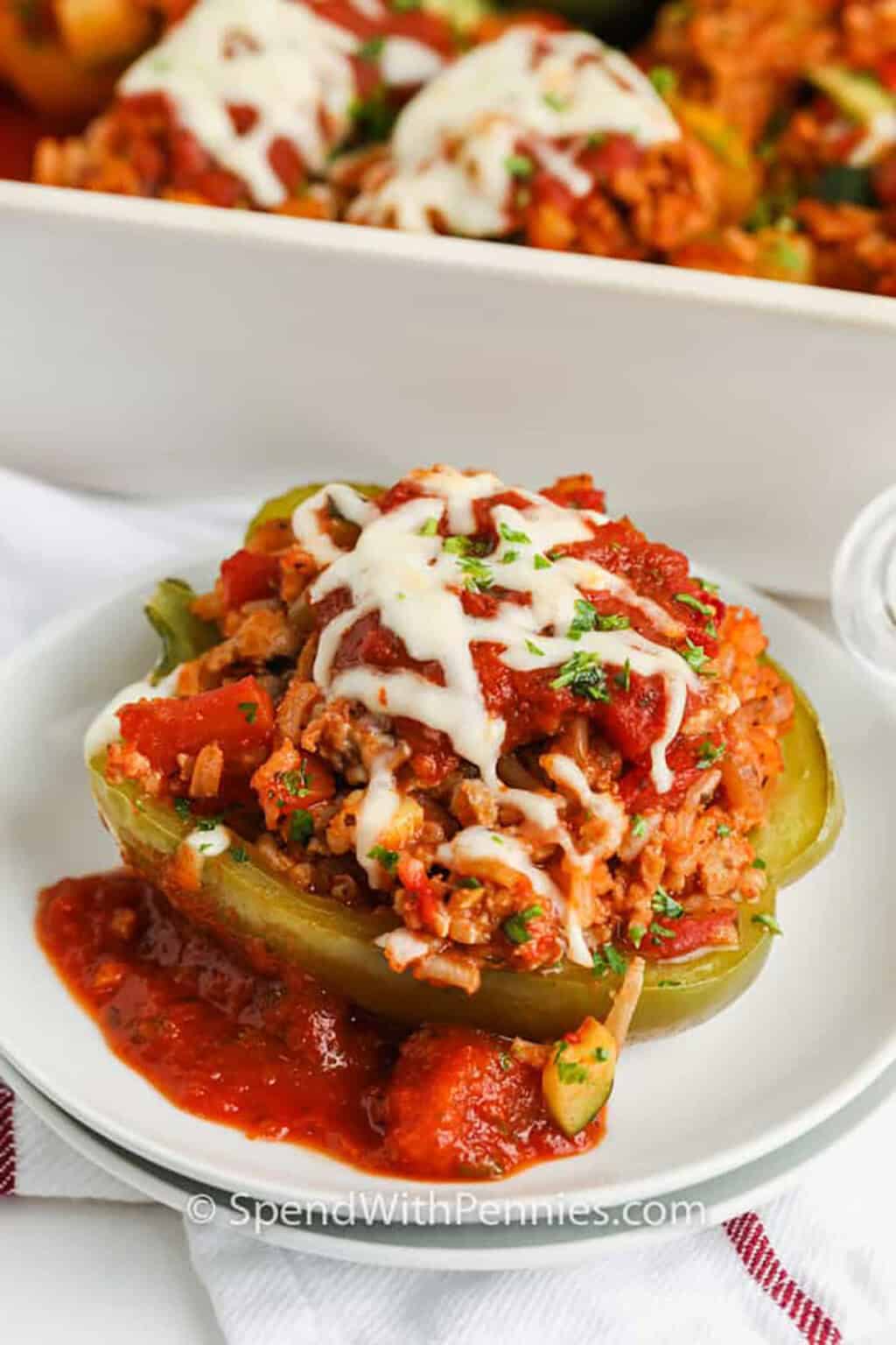 Ground Turkey Stuffed Peppers