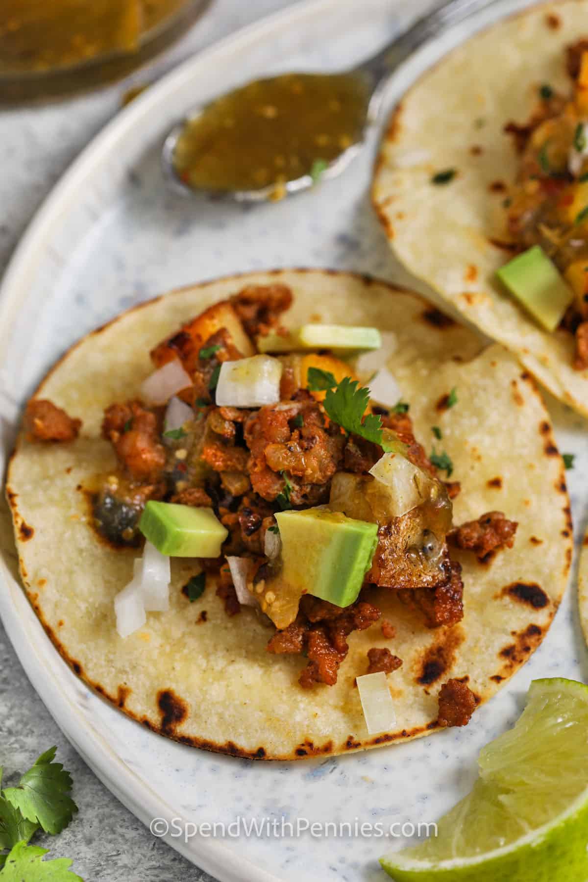 Chorizo Tacos