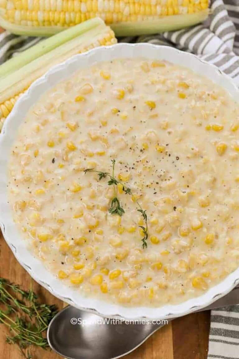 Homemade Creamed Corn - Spend With Pennies