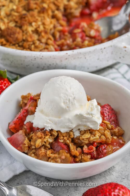 Strawberry Rhubarb Crisp