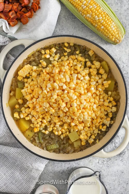 Corn Chowder Recipe - Spend With Pennies - Street Food Spectacle