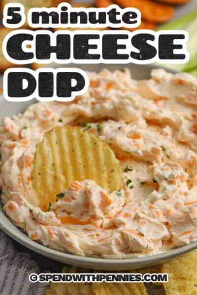 5 Minute Easy Cheese Dip - Spend With Pennies