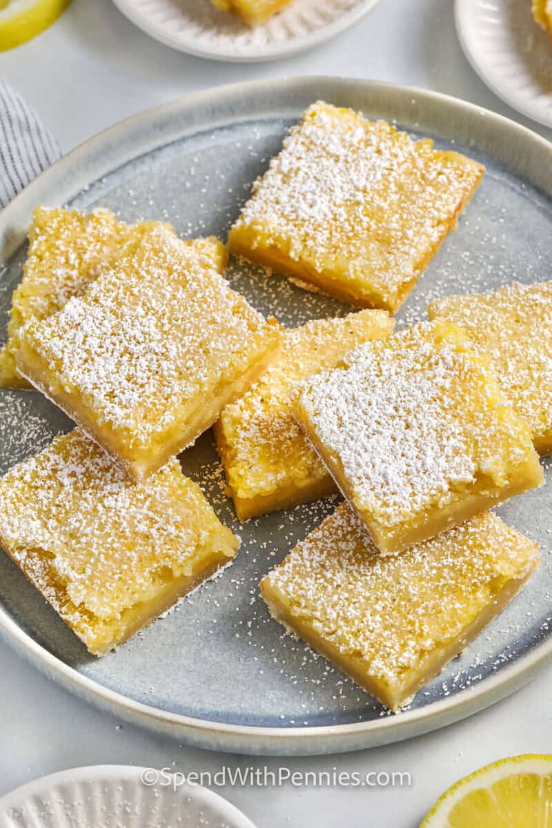 Simple Lemon Bars Recipe {Candy & Tangy} - Recipes Vista