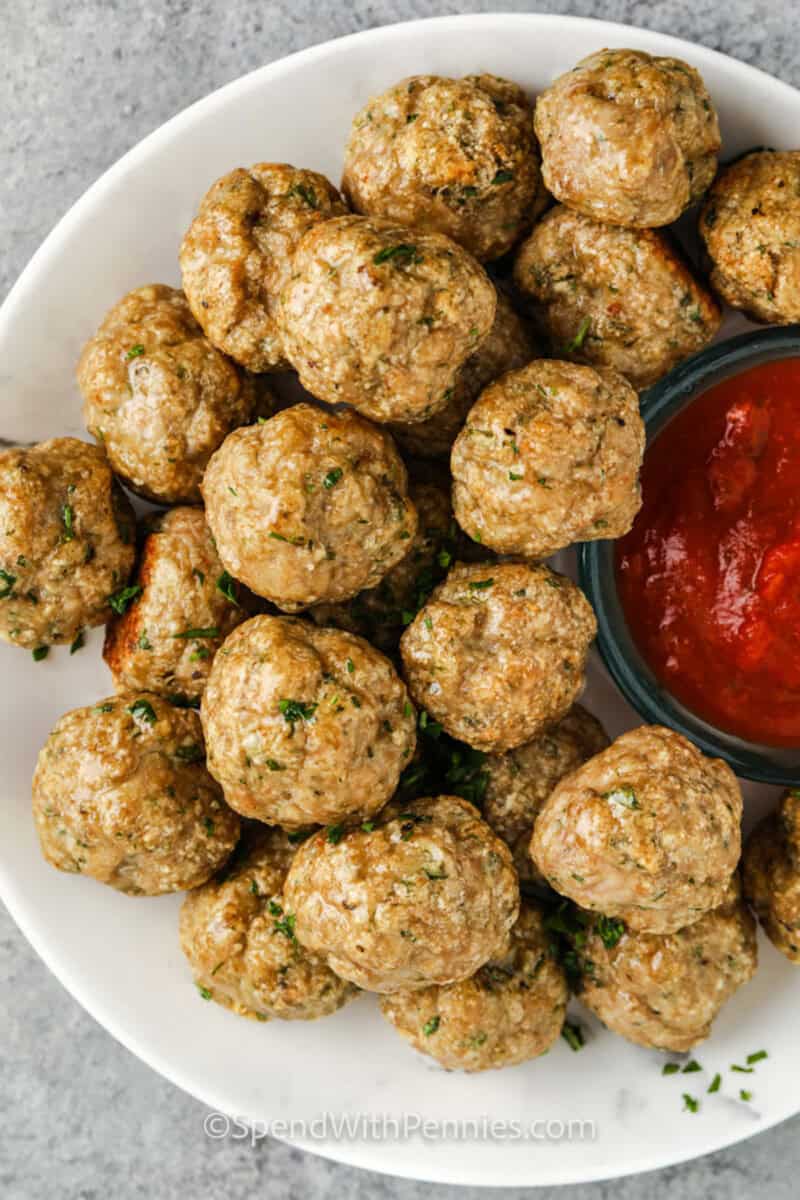 Juicy Chicken Meatballs - Spend With Pennies