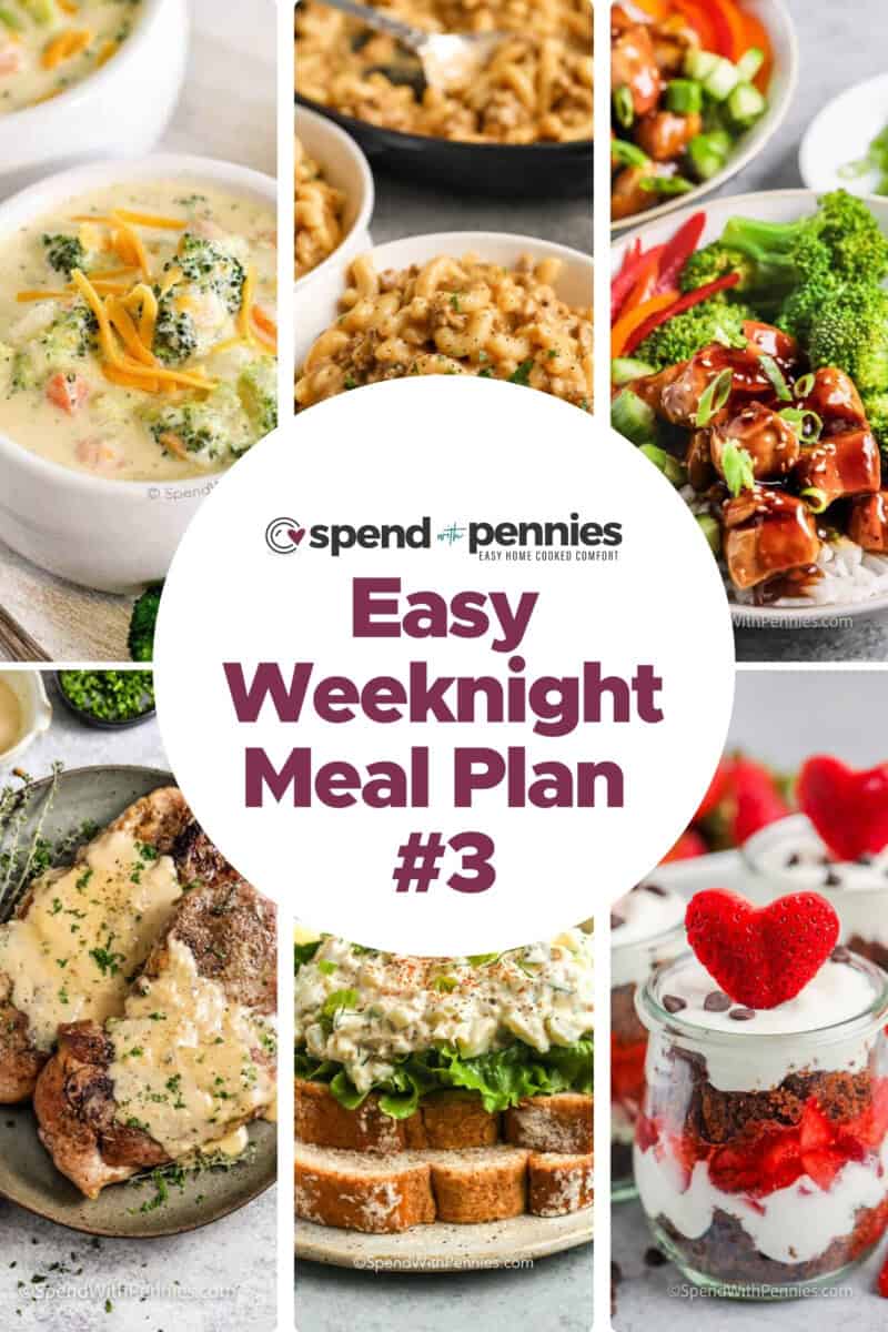 Easy Weeknight Meal Plans Collection - Spend With Pennies