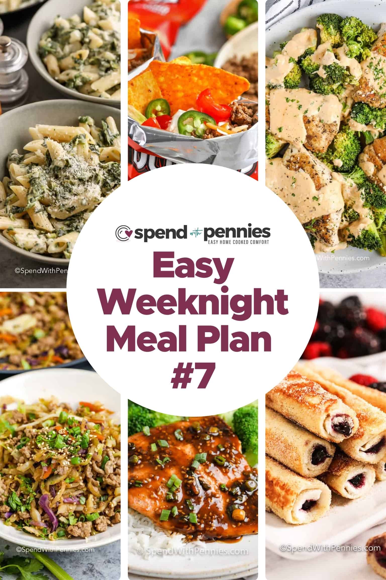 Easy Weeknight Meal Plans Collection - Spend With Pennies
