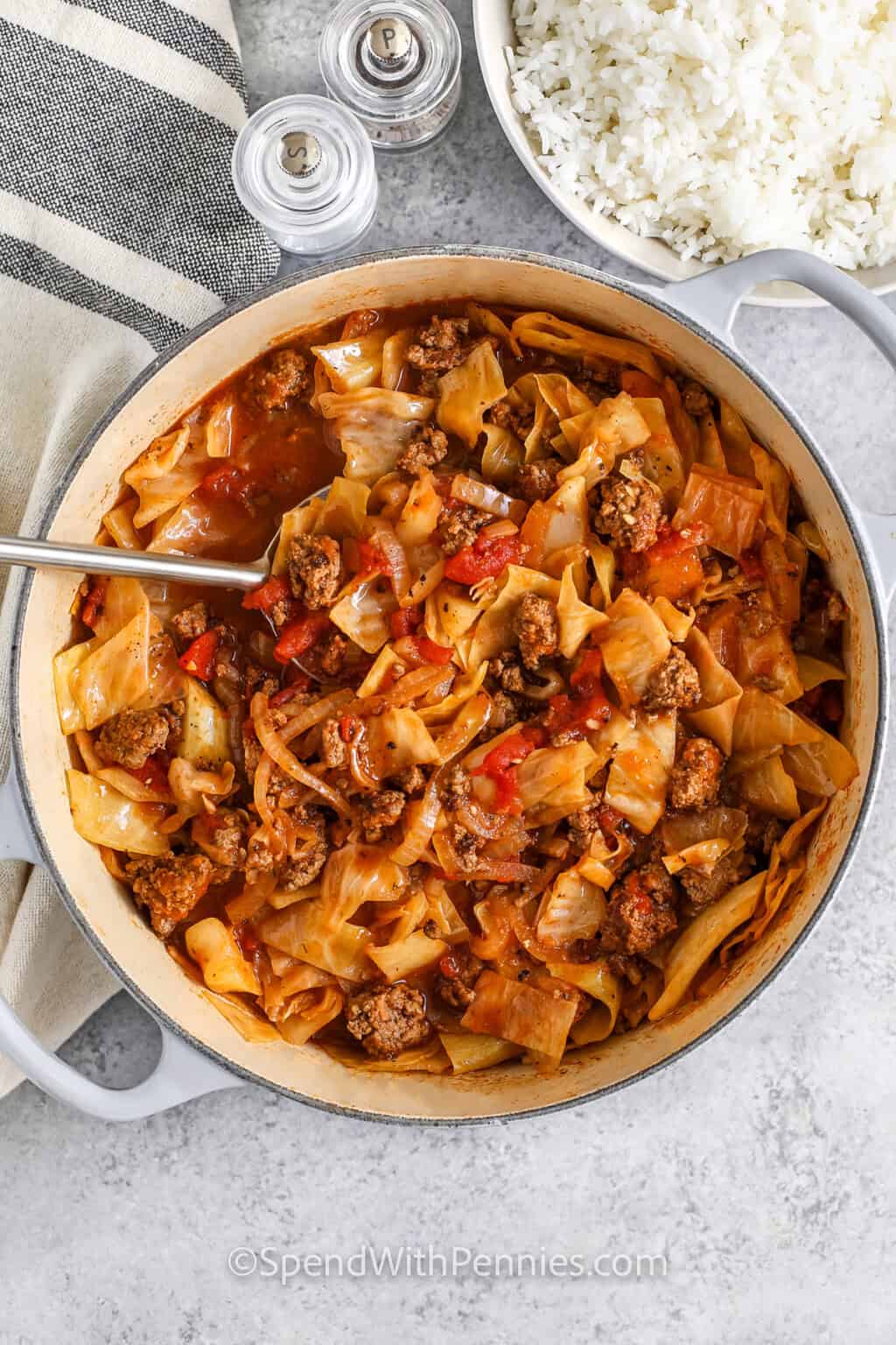 Ground Beef and Cabbage