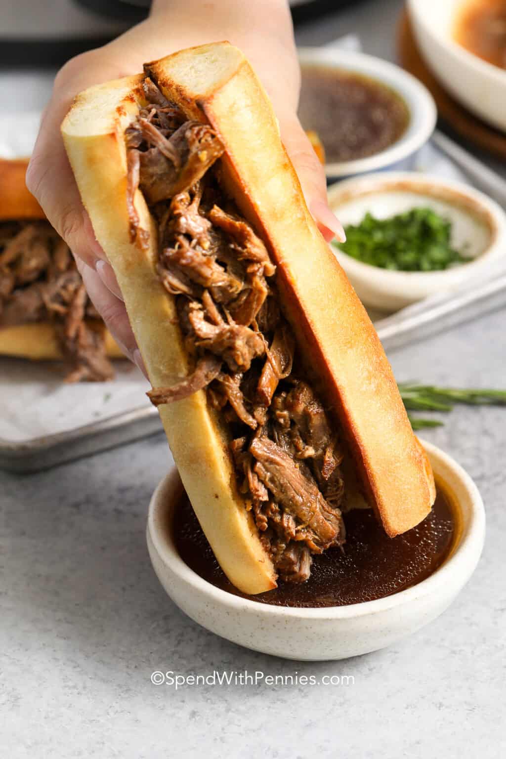 French Dip Sandwich (EASY!) - Spend With Pennies