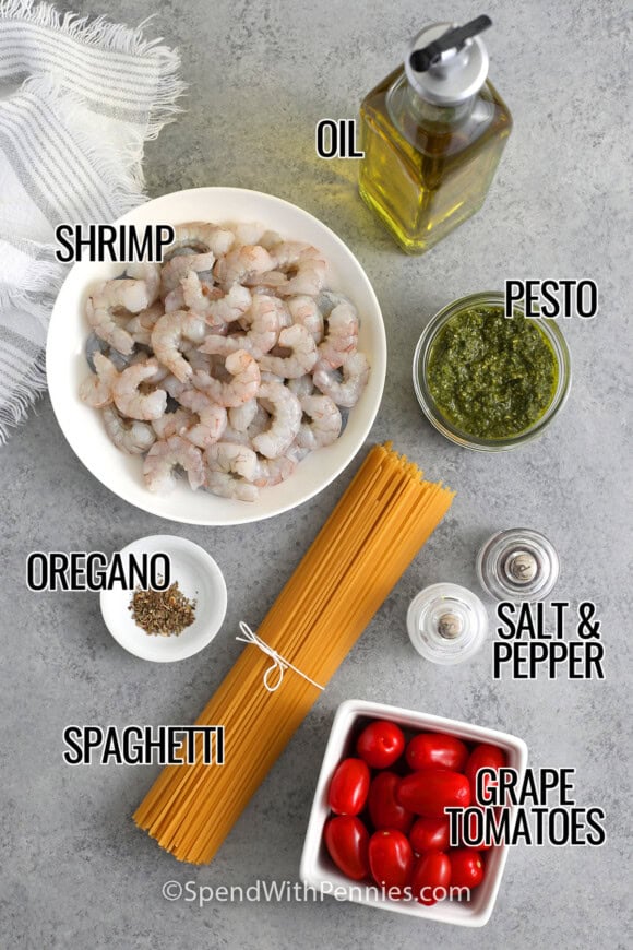 Shrimp Pesto Pasta